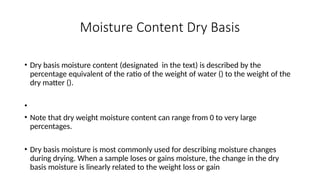 Calculating Moisture Contents.pptx tutorial | PPT