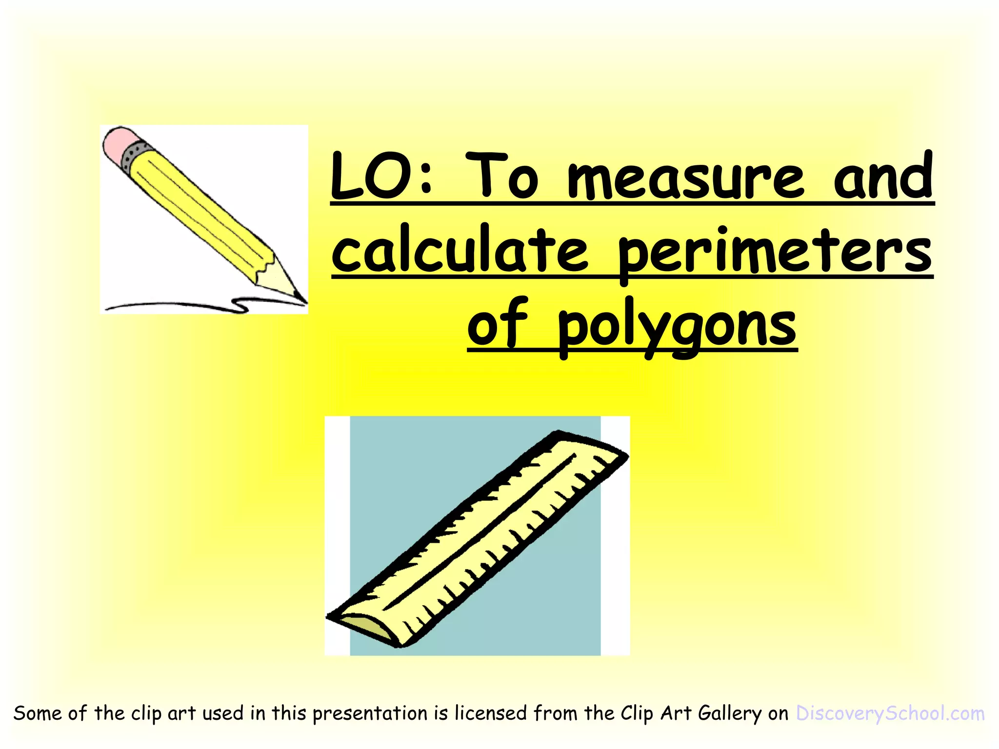 Calculating perimeters | PPT