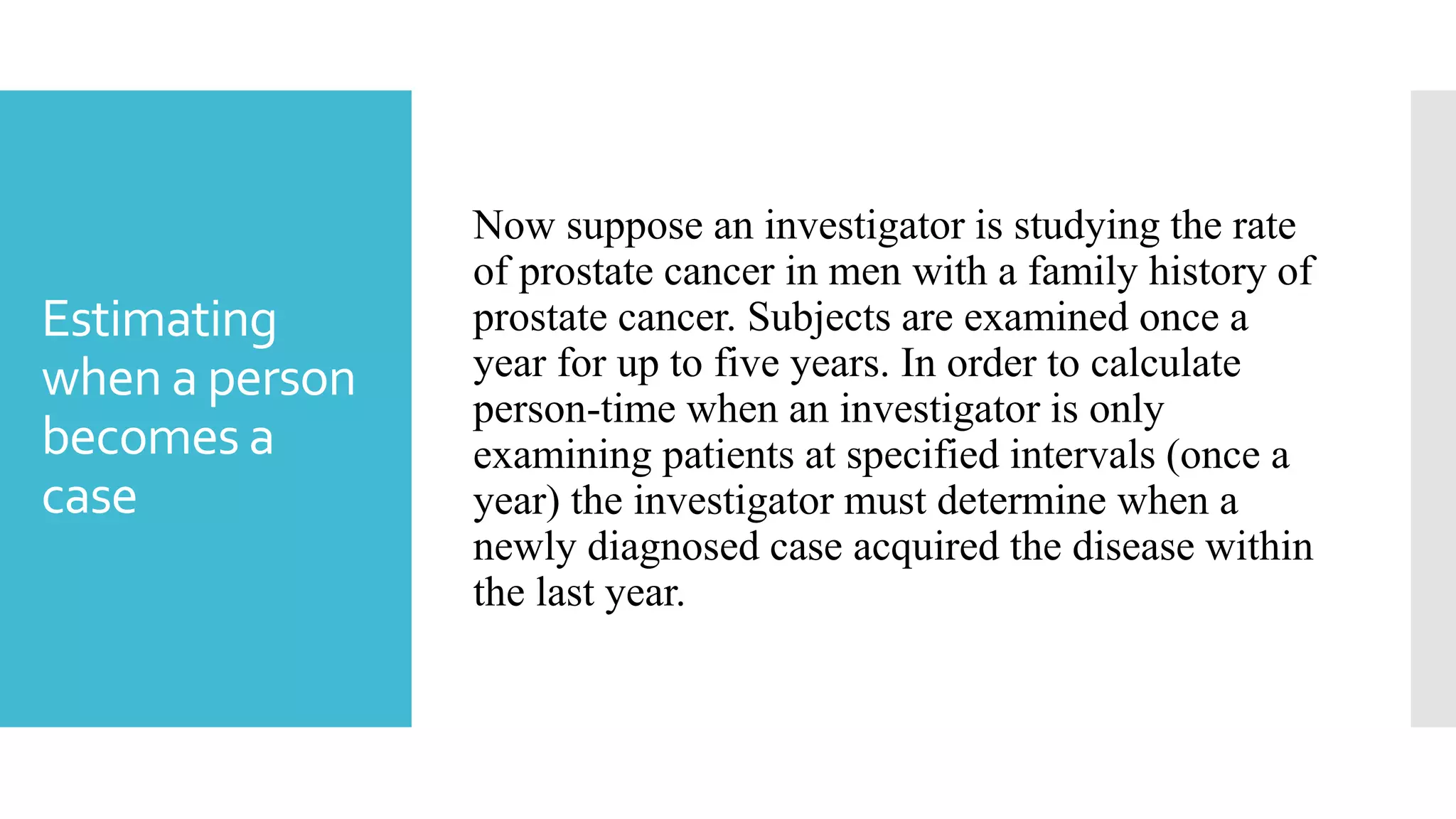 Calculating person time | PPTX