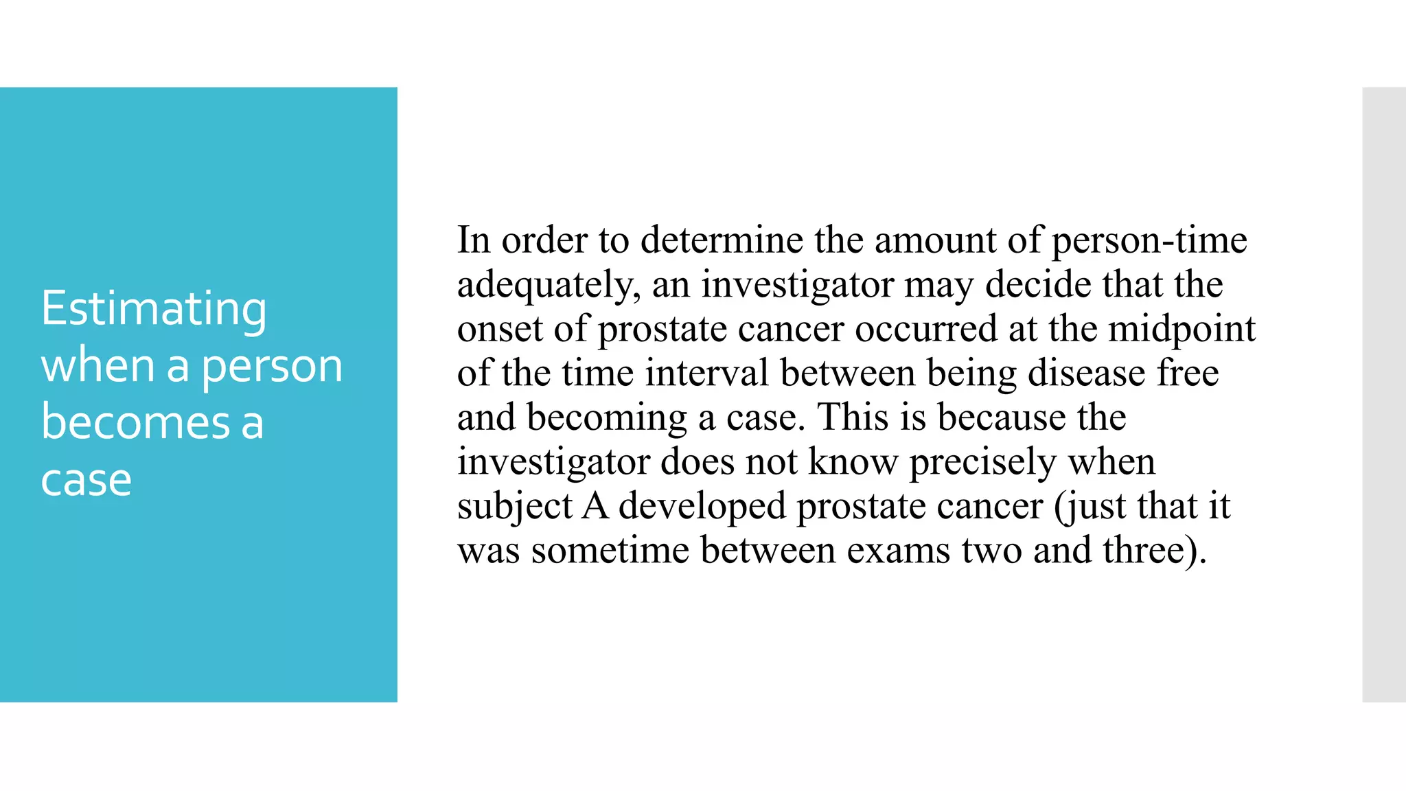 Calculating person time | PPTX