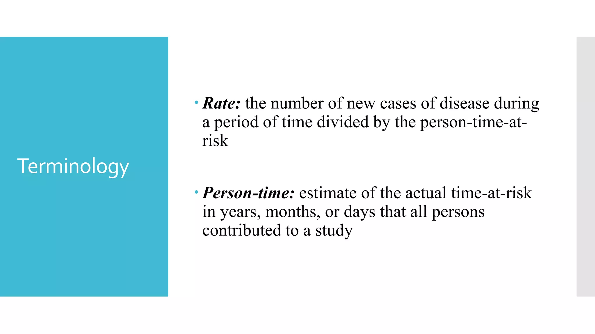 Calculating person time | PPTX