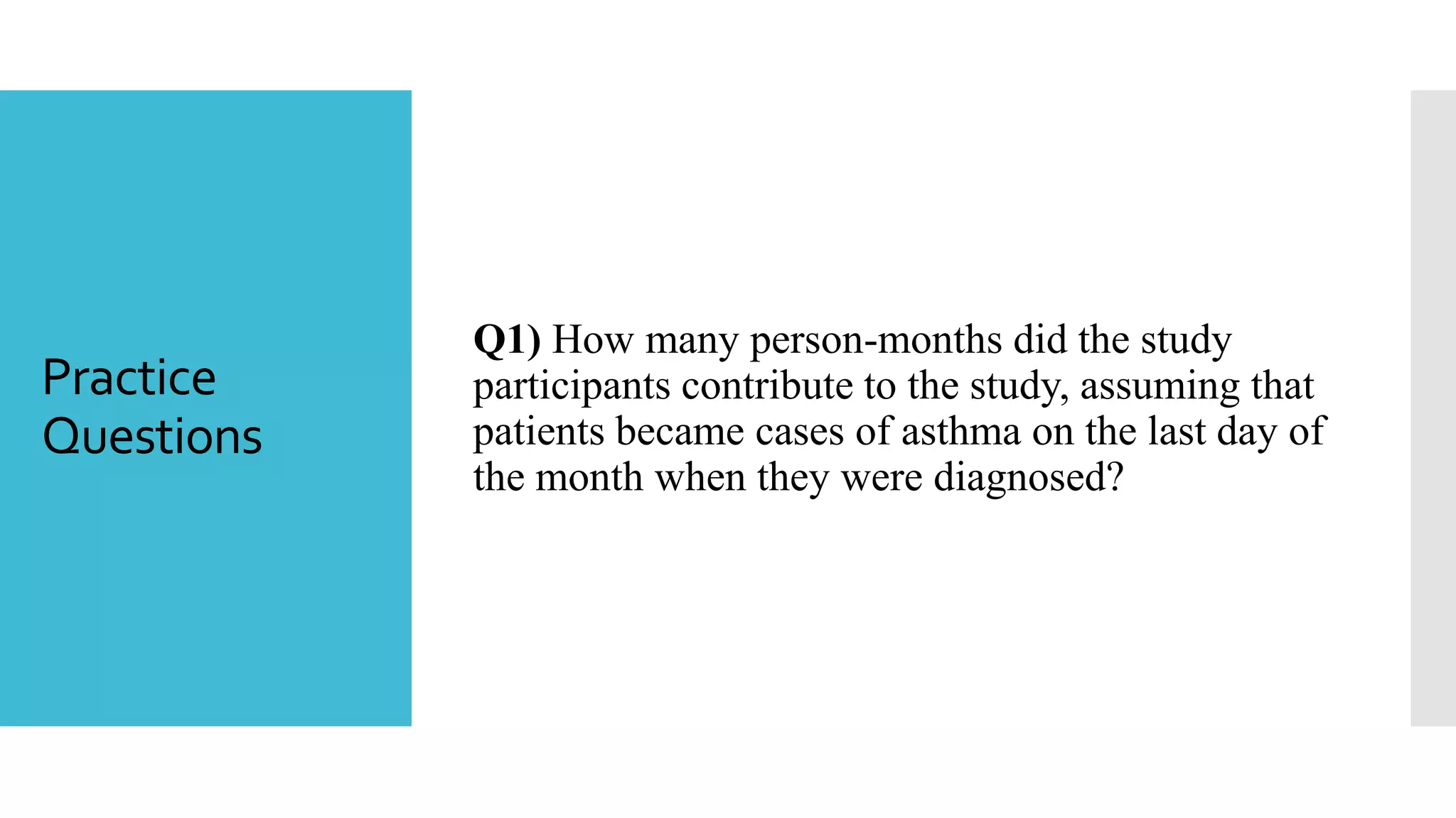 Calculating person time | PPTX