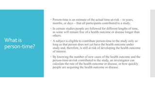 Calculating person time | PPTX