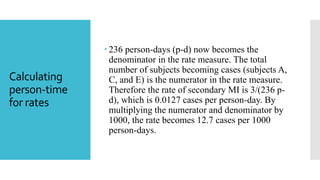 Calculating person time | PPTX
