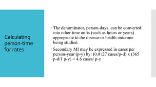 Calculating person time | PPTX
