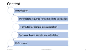 Calculating Sample Size and Power (Dr Shreedhar).pptx