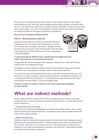 Calculating shelf life of foods | PDF
