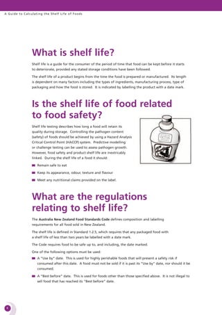 Calculating shelf life of foods | PDF