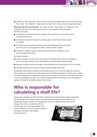 Calculating shelf life of foods | PDF