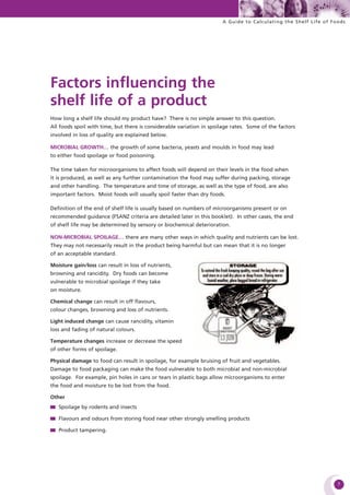 Calculating shelf life of foods | PDF
