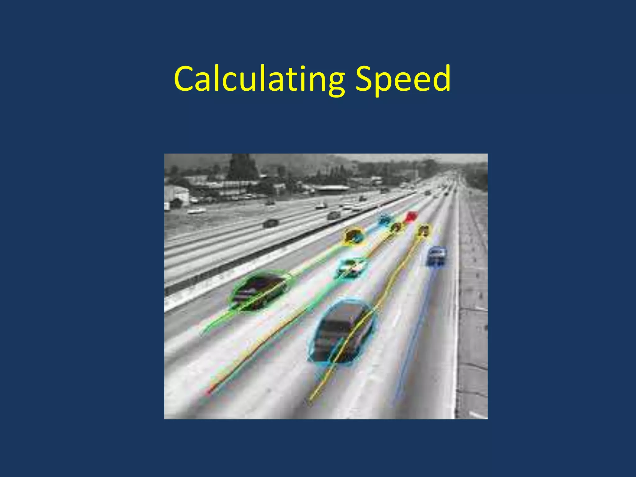 Calculating speed | PDF
