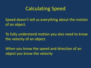 Calculating speed | PPT