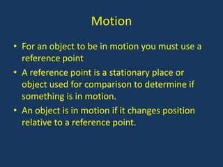 Reference Point Motion Example