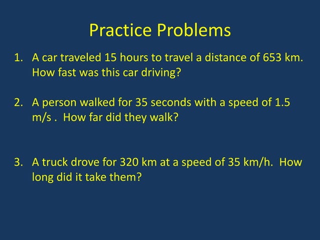 Calculating Speed | PPTX | Physics | Science