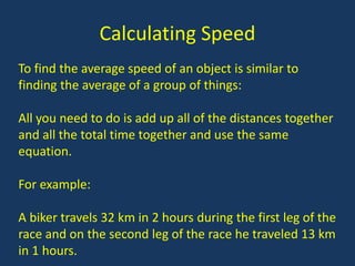 Calculating Speed | PPTX