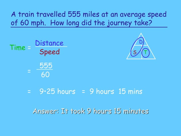 Calculating speed time and distance | PPT | Physics | Science