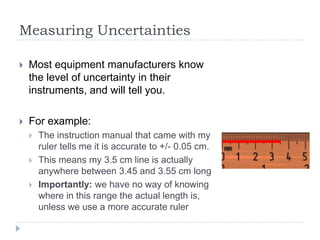 Calculating Uncertainties | PPTX