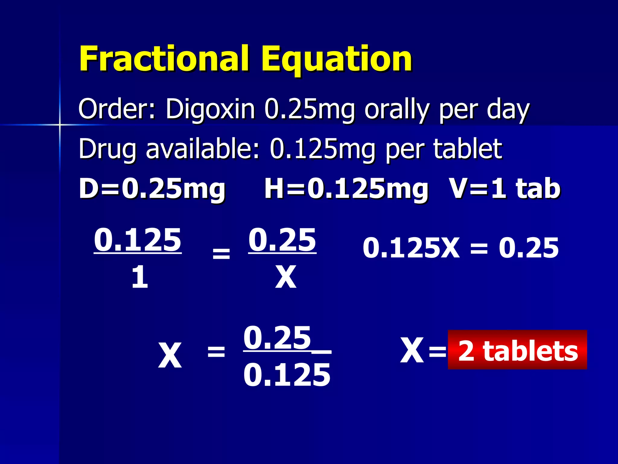Drug Calculation | PPT