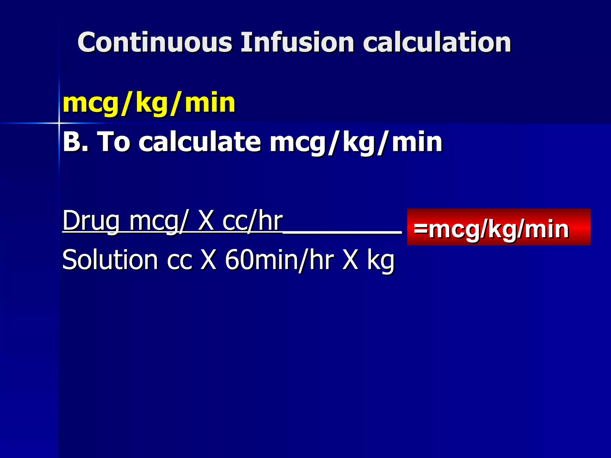 Drug Calculation | PPT