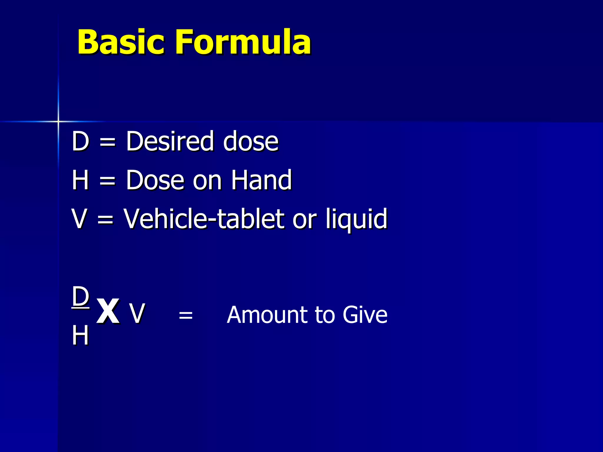 Drug Calculation | PPT