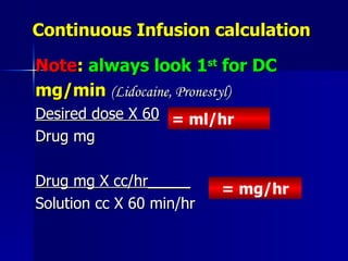 Drug Calculation | PPT
