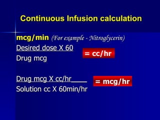 Drug Calculation | PPT