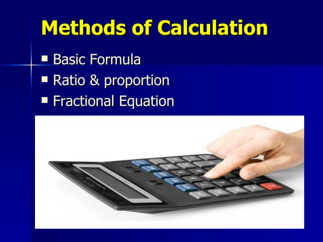 Drug Calculation | PPT