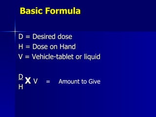 Drug Calculation | PPT
