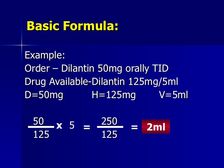 Drug Calculation