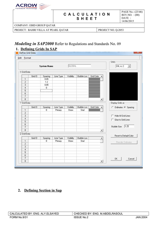 Calculation sheet-for-slab q-2053-01 | DOC | Woodworking | Arts and Crafts