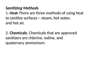 Maintain kitchen tools, equipment and working areaCALCULATION AND ...