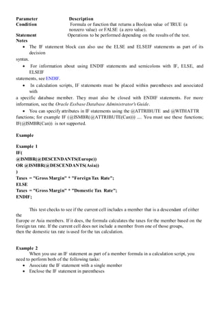 Calculation commands in essbase | DOCX
