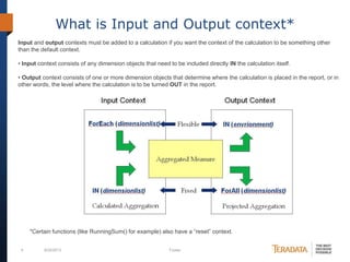 Calculation contex in sap business objects | PPTX