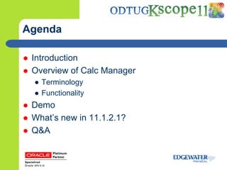 Calculation Manager: The New and Improved Application to Create Hyperion Planning Business Rules ...