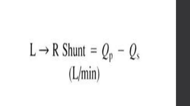 Calculation of bidirectional shunts | PPTX | Lung and Respiratory ...