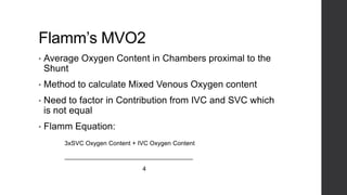 Calculation of bidirectional shunts | PPTX