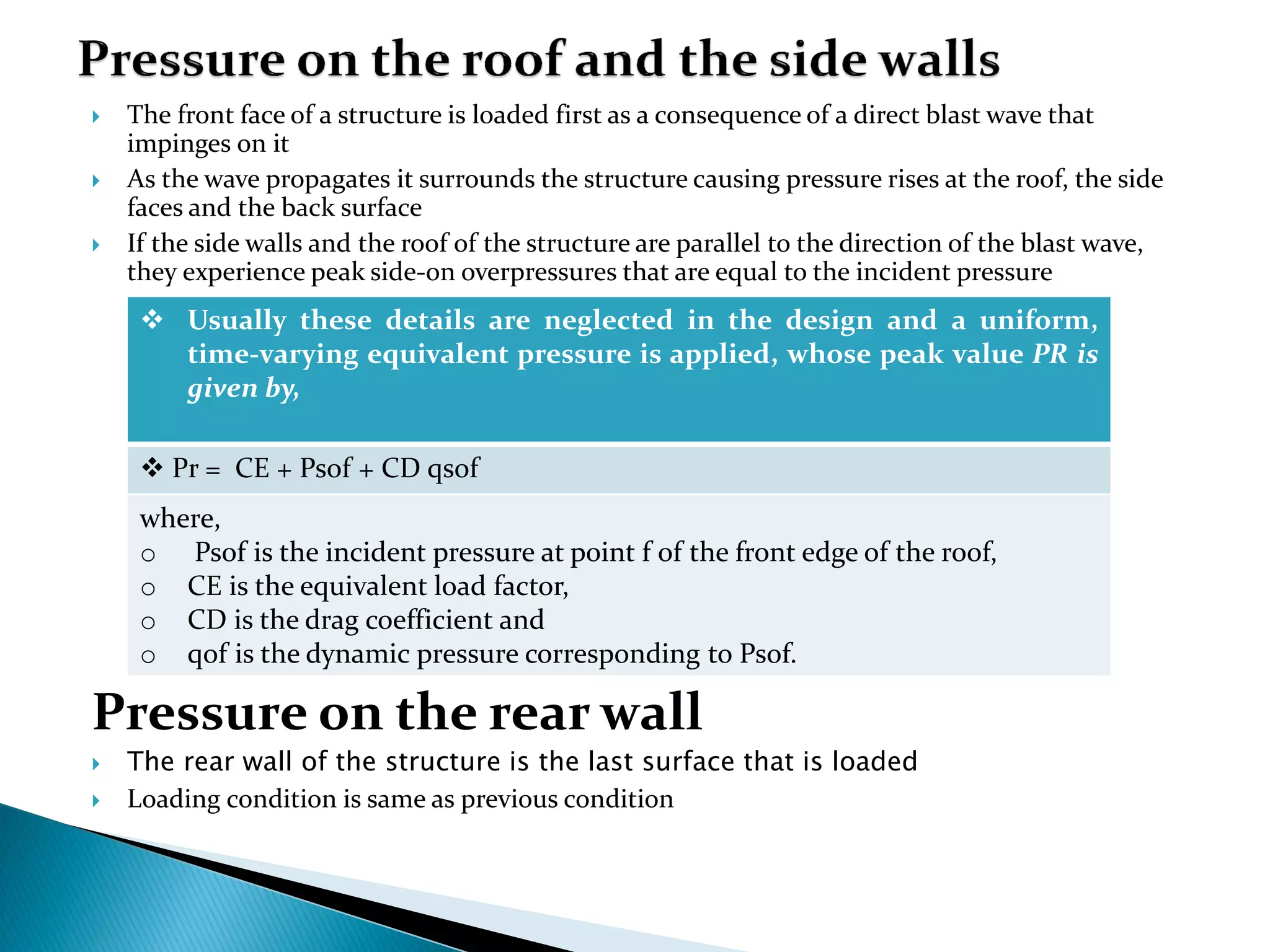 Calculation of blast loads | PDF