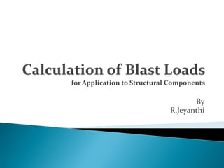 Calculation of blast loads | PDF