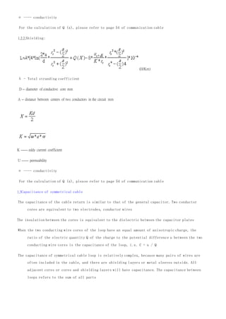 Calculation of cable structure and pitch | DOCX