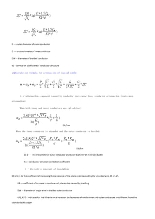 Calculation of cable structure and pitch | DOCX