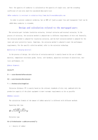 Calculation of cable structure and pitch | DOCX