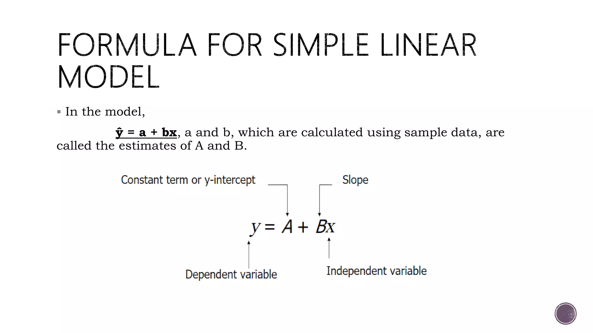 Calculation Of Covariance And Simple Linear Models Ppt