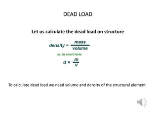 Calculation of dead load | PPTX