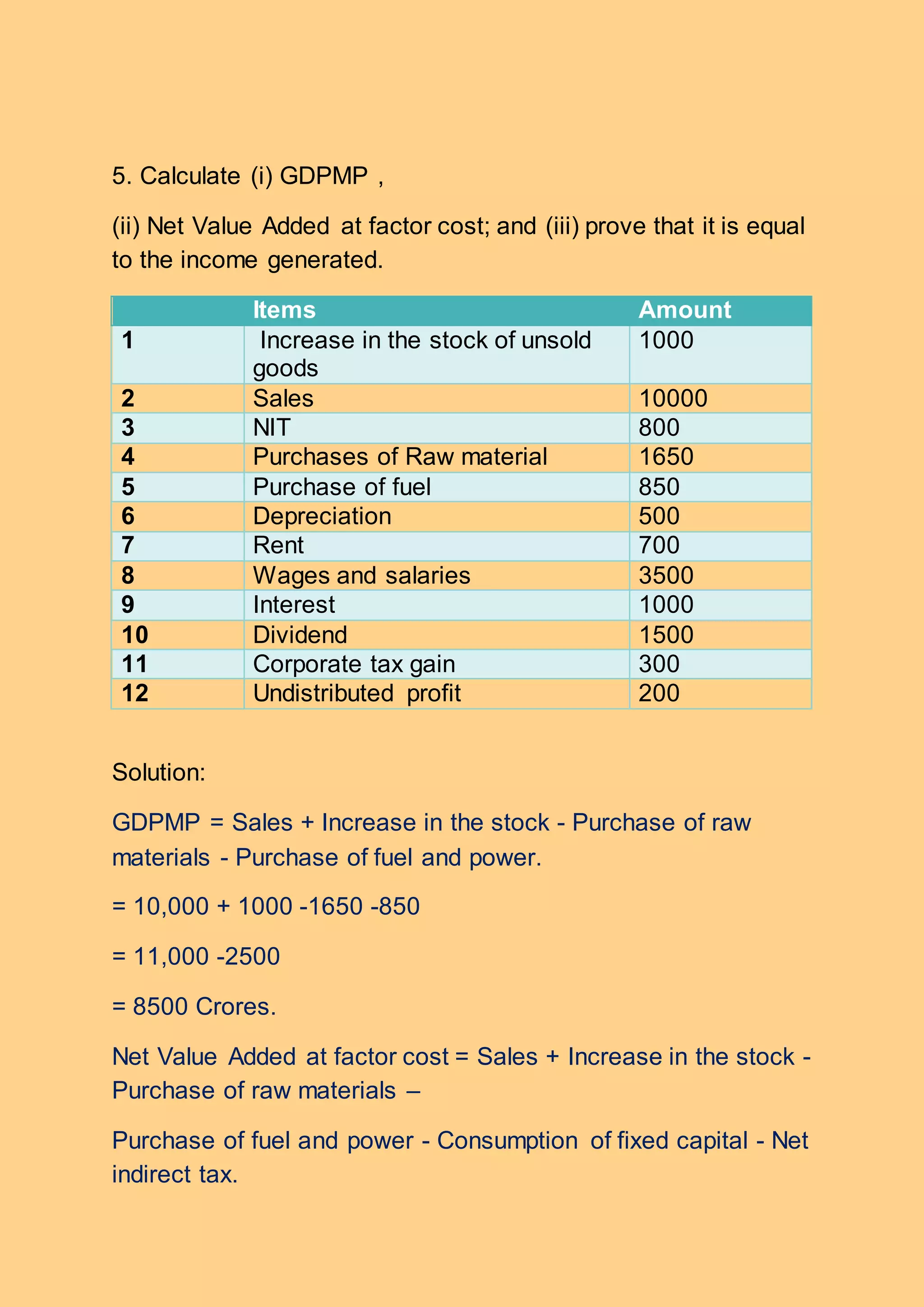 Calculation of different aggregate | DOCX