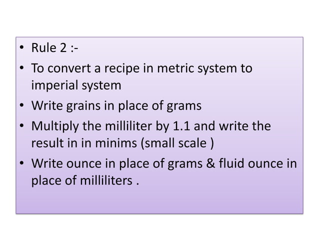 Calculation of dosage & metric system | PPTX | Chemistry | Science