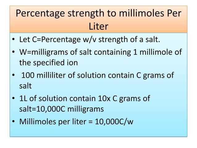 Calculation of dosage & metric system | PPTX | Chemistry | Science