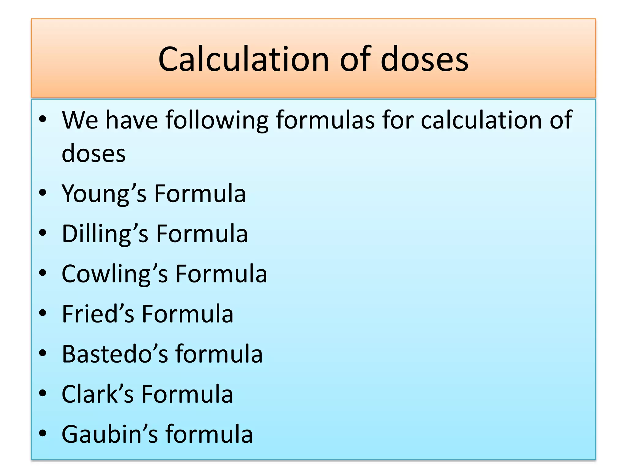 Calculation of dosage & metric system | PPTX