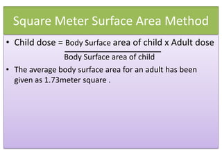 Calculation of dosage & metric system | PPTX
