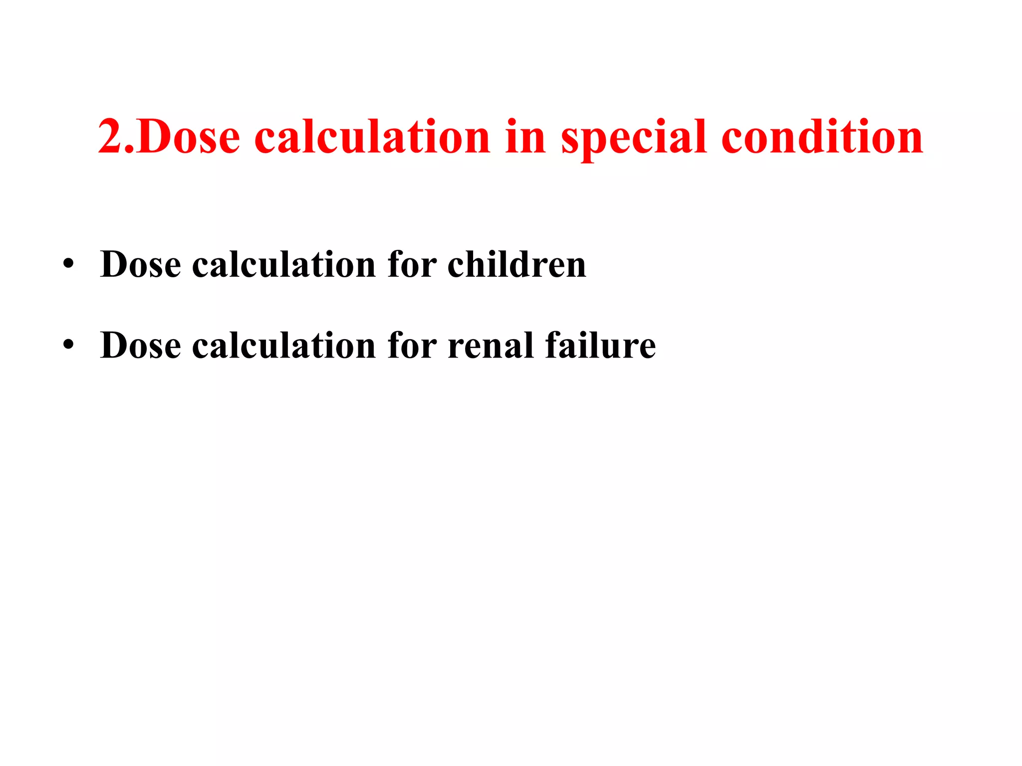 Calculation of drug dosage (Posology ) | PPTX