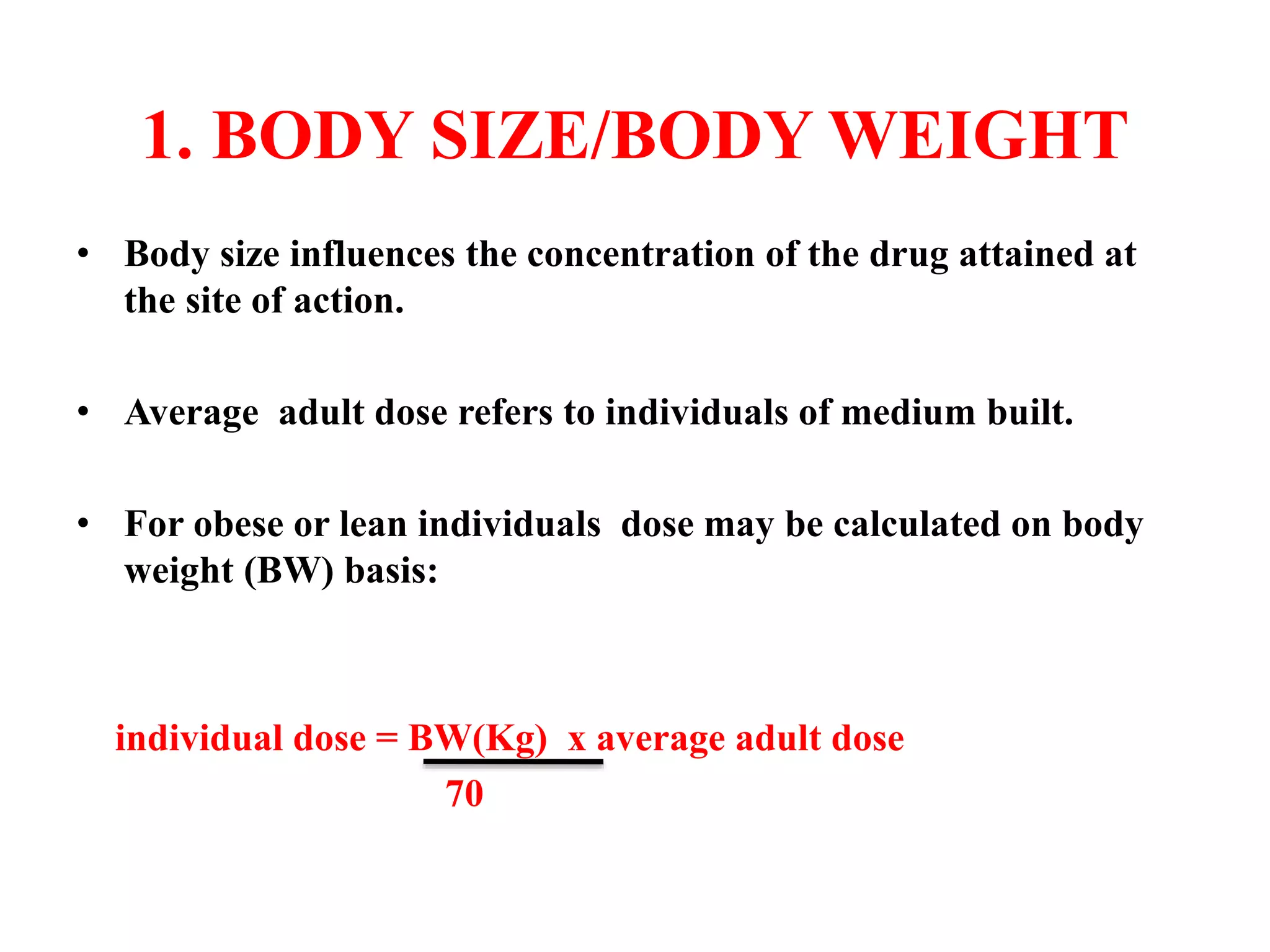 Calculation of drug dosage (Posology ) | PPTX